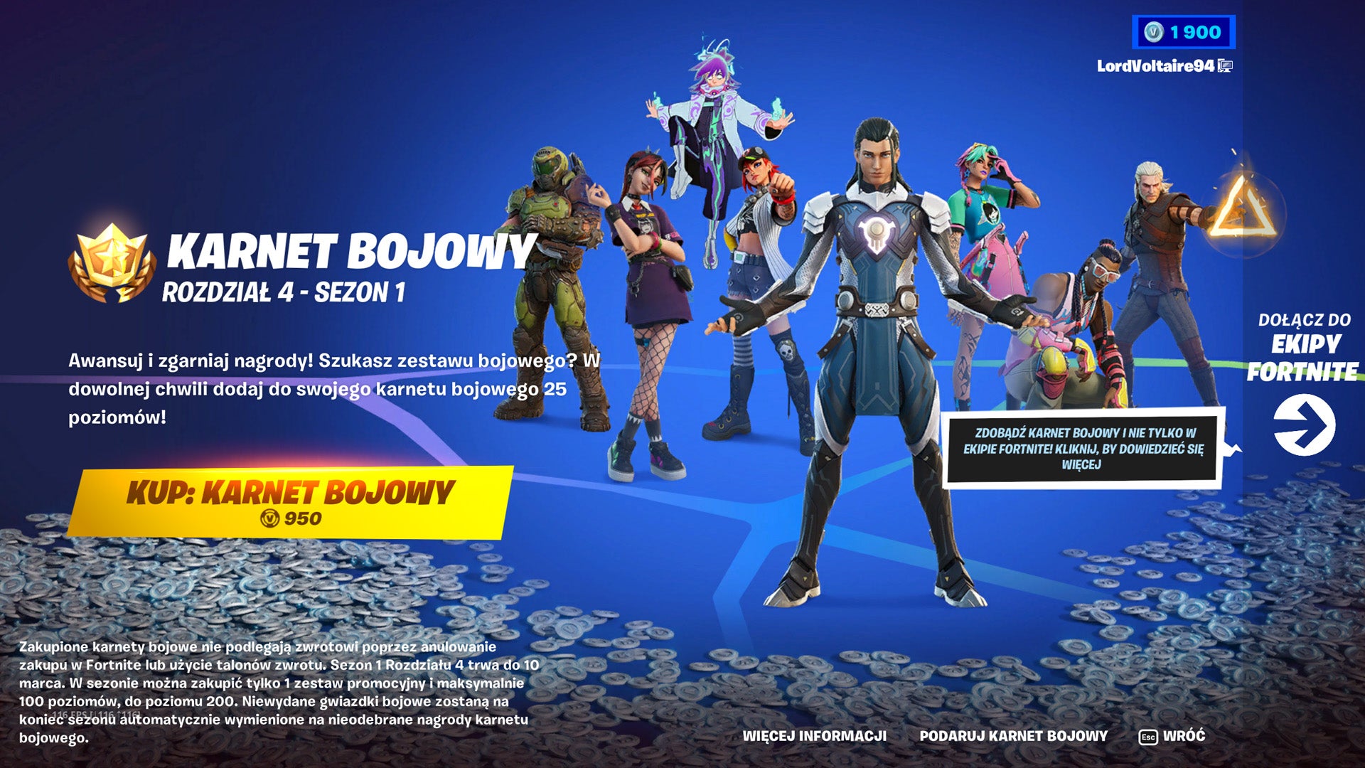 Fortnite - rozdział 4, sezon 1: Karnet Bojowy i skiny | Eurogamer.pl