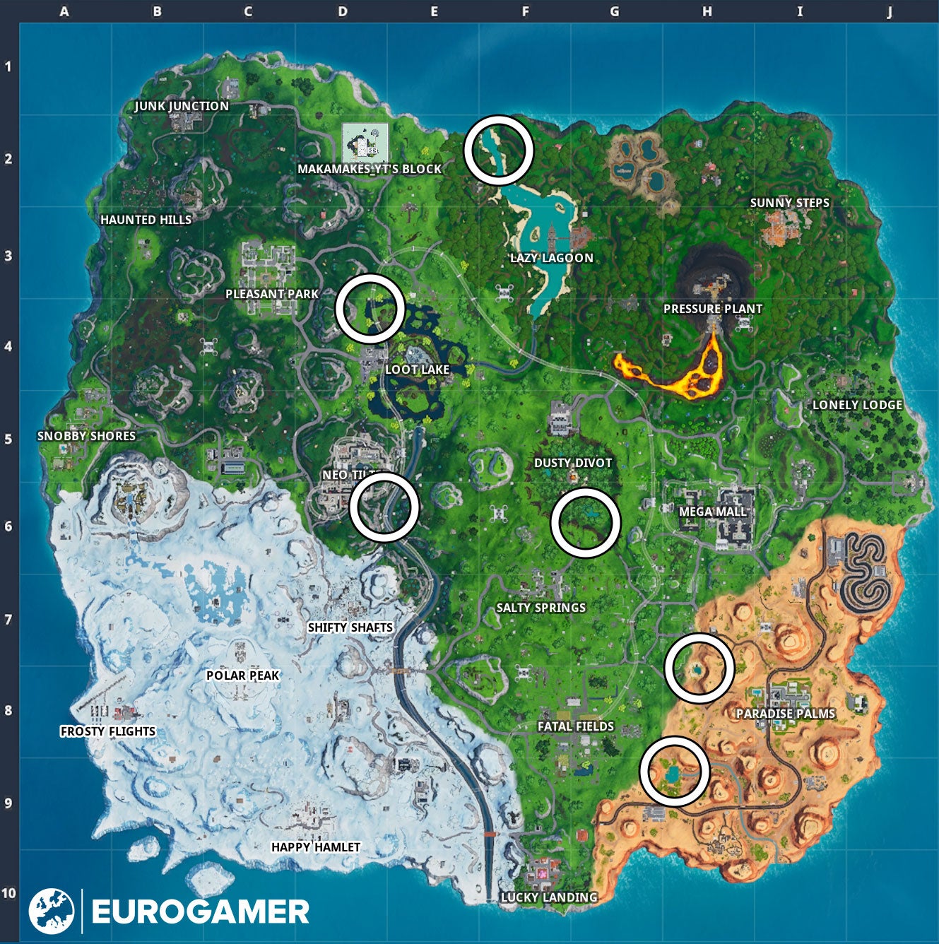 Fortnite Beach Party locations explained: Where are all the beach ...
