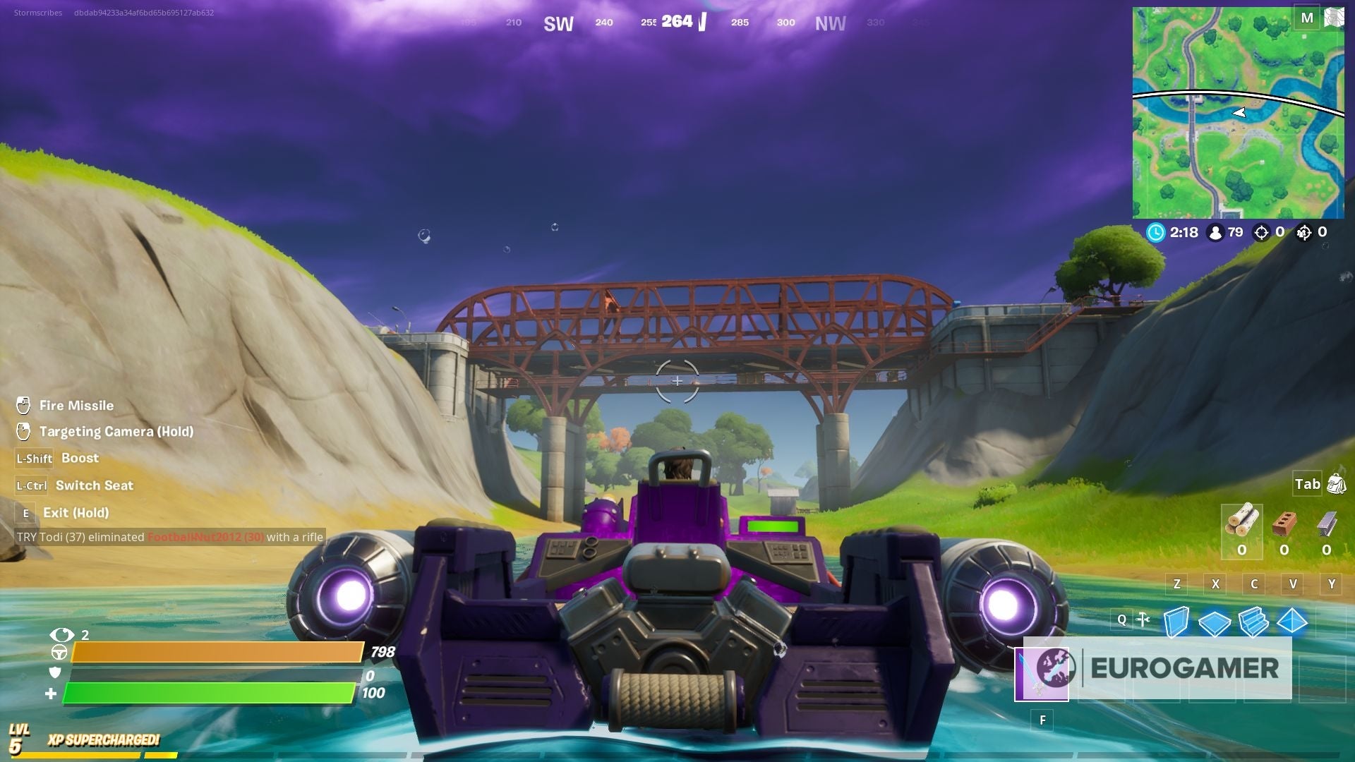 Fortnite - Ride a Motorboat under different coloured bridges explained ...