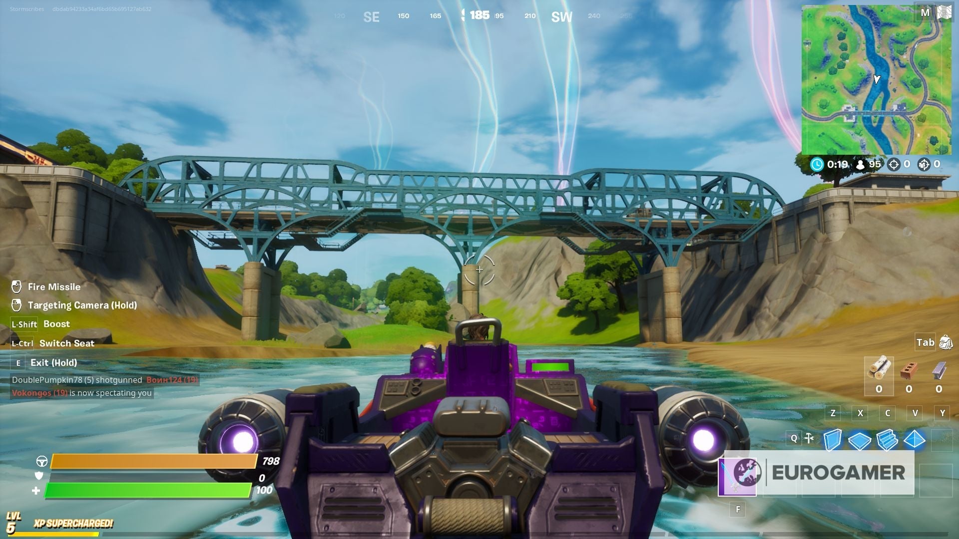 Fortnite Colored Steel Bridges uitgelegd: Waar je met de motorboat ...