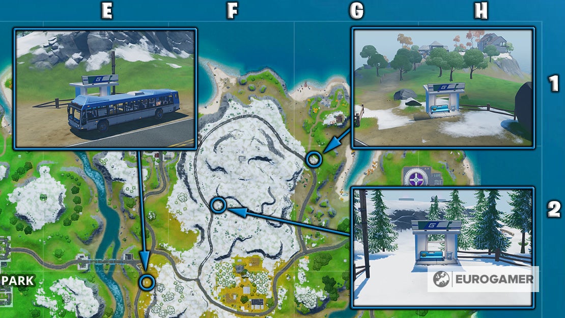 Fortnite: Bushaltestellen - Alle Fundorte auf der Map | Eurogamer.de