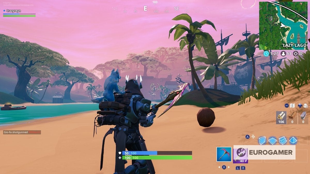 Fortnite Foraged Mushroom locations, as well as Apple, Banana, Coconut ...