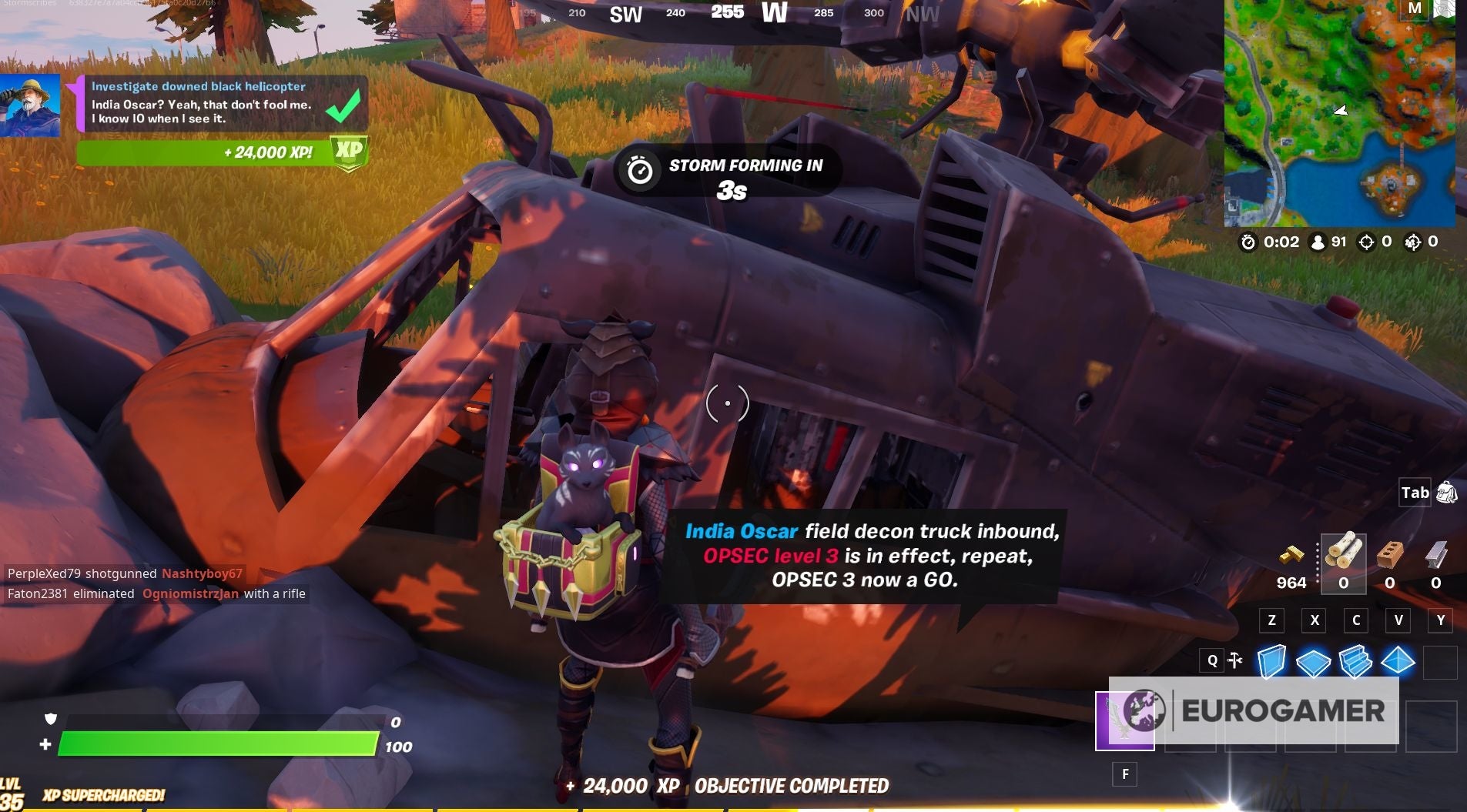 Fortnite - Downed black helicopter location: Investigating the downed ...