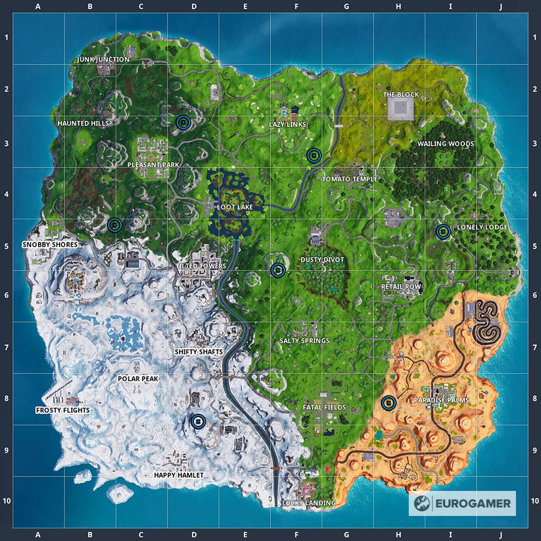 Fortnite: Außenposten besuchen wo ihr sie auf der Map findet | Eurogamer.de