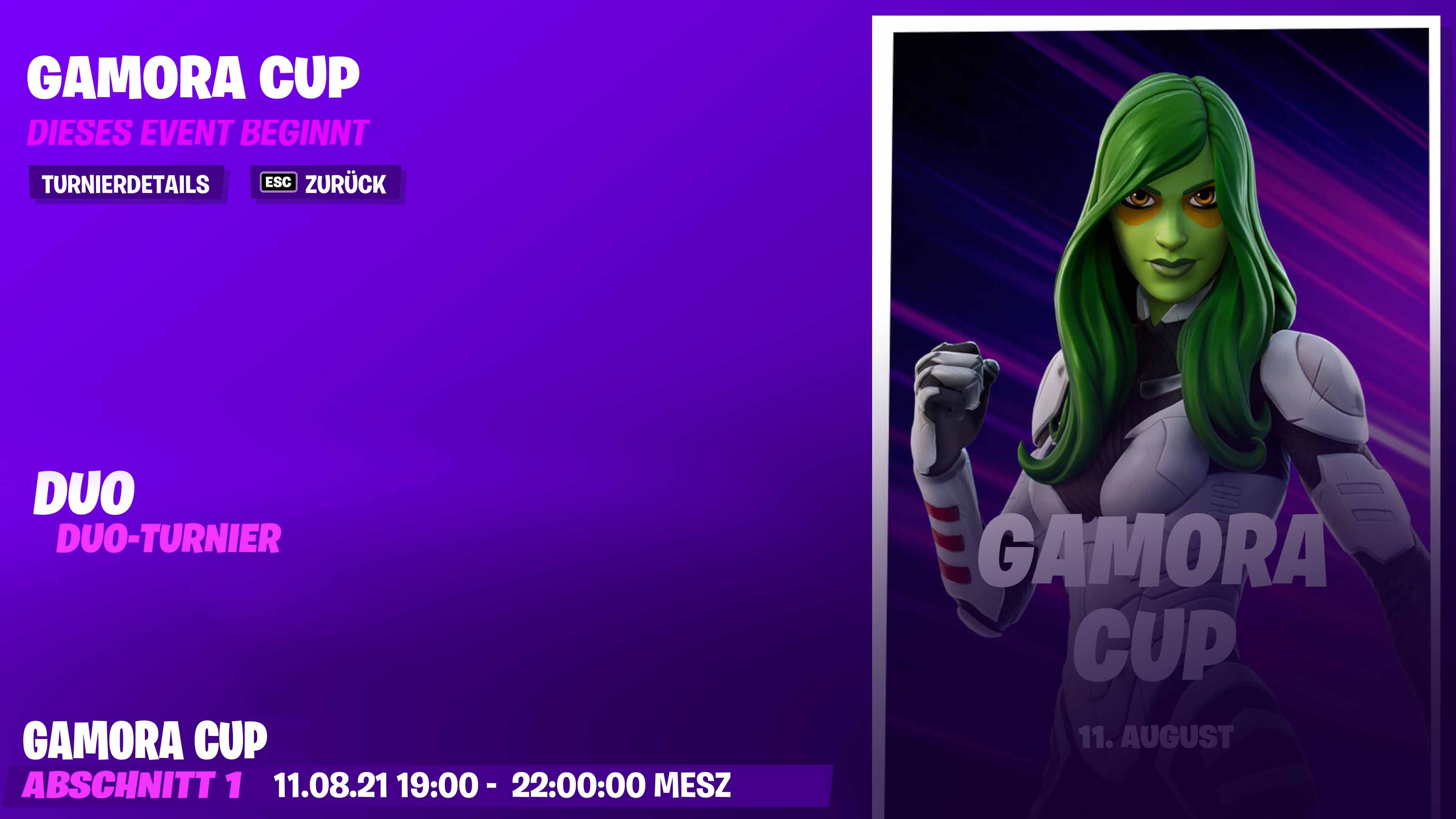 Fortnite: Gamora Cup - So bekommt ihr den Gamora Skin kostenlos ...