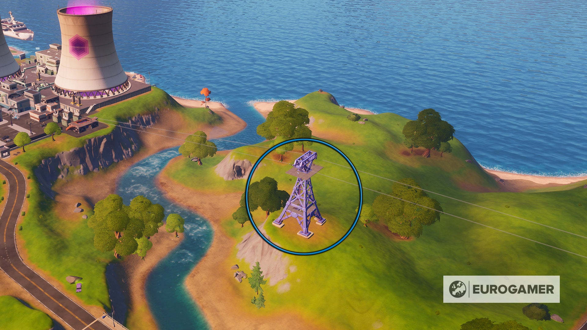 Fortnite: In Steamy Stacks befördern lassen und Seilrutsche und ...