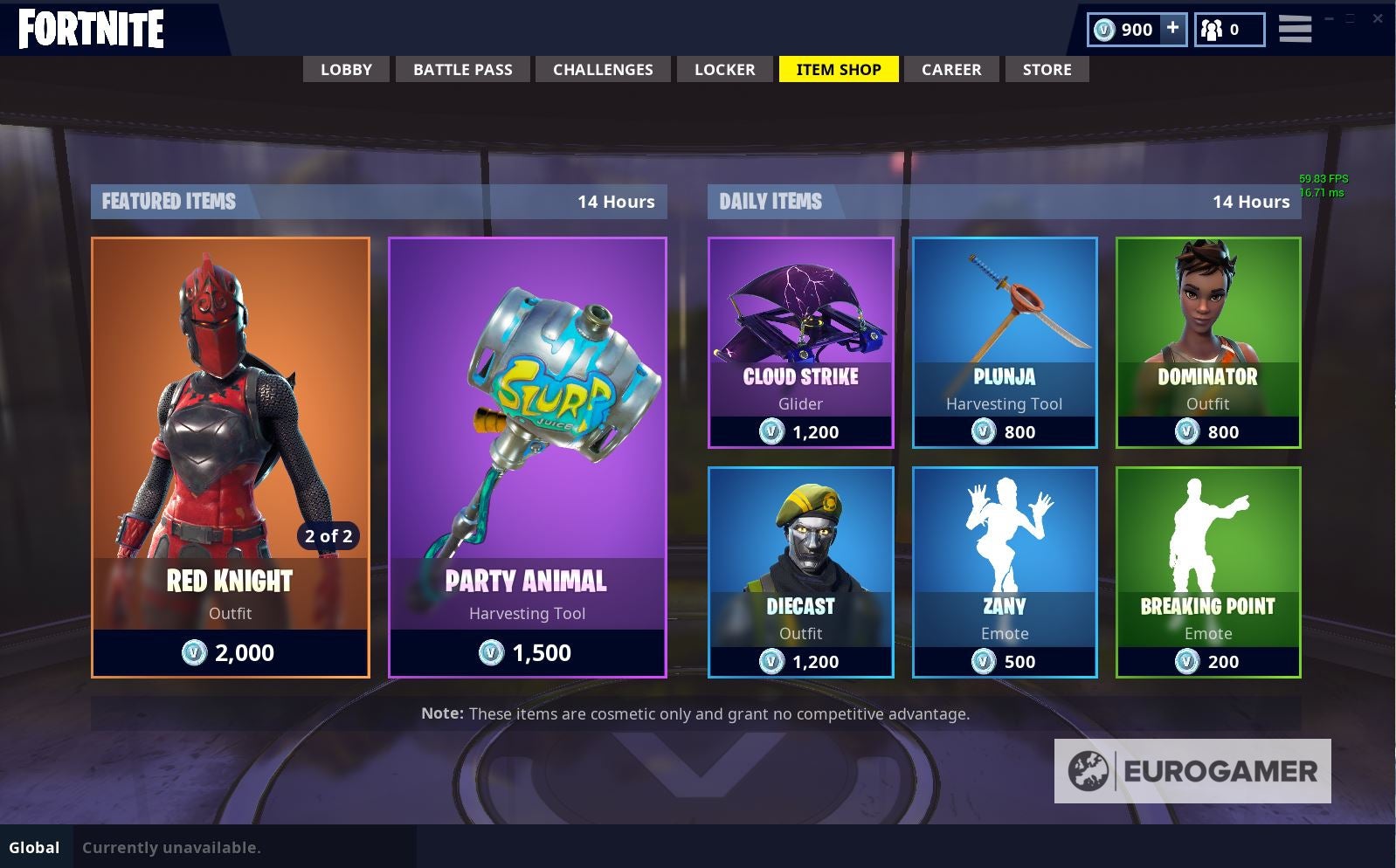 Fortnite Item Shop - August 15 update details | Eurogamer.net