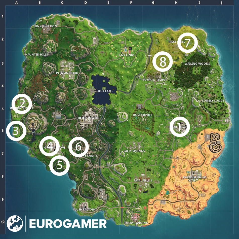Fortnite Jigsaw Puzzle Pieces locaties - Waar puzzelstukjes in kelders ...