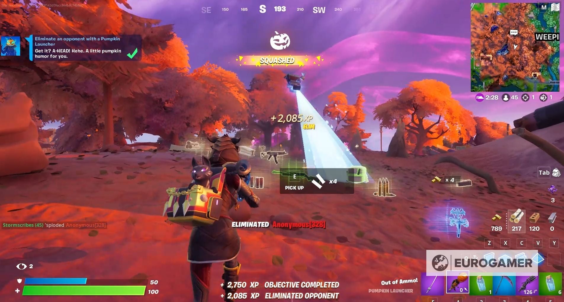 Fortnite Pumpkin Launcher location and how to eliminate an opponent ...