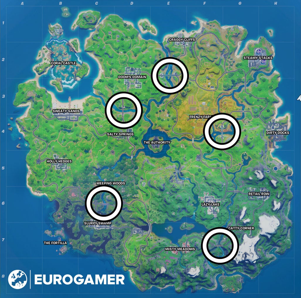 Fortnite - Ride a Motorboat under different coloured bridges explained ...