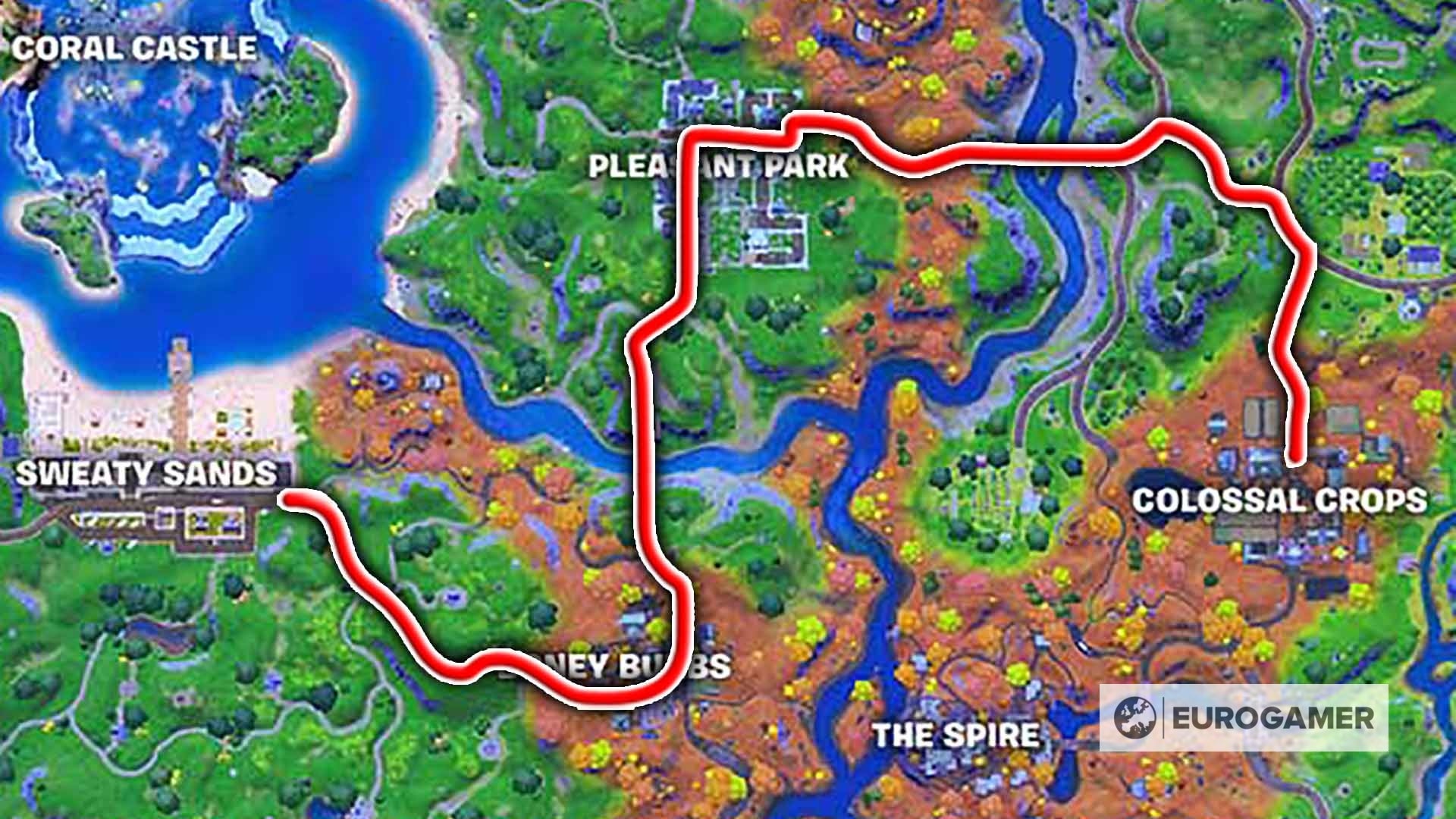 Fortnite Season 6: Fahre von Sweaty Sands nach Colossal Crops - So geht ...