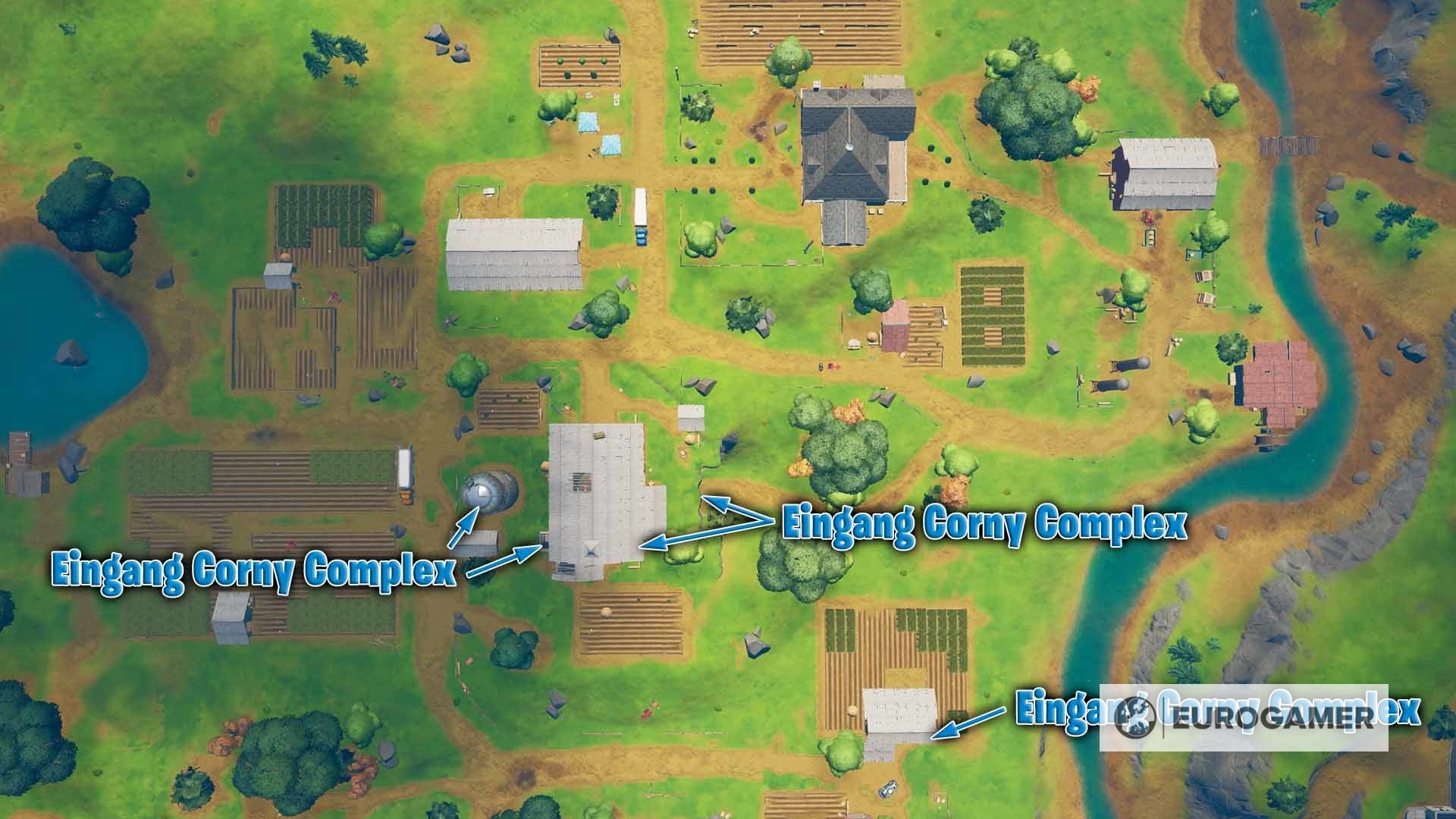 Fortnite Season 7: Bringe eine Alien Probe von der Schüssel zu Corny ...