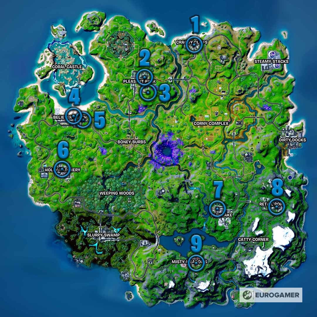 Fortnite Season 7: Platziere Münzen auf der Karte - Fundorte | Eurogamer.de
