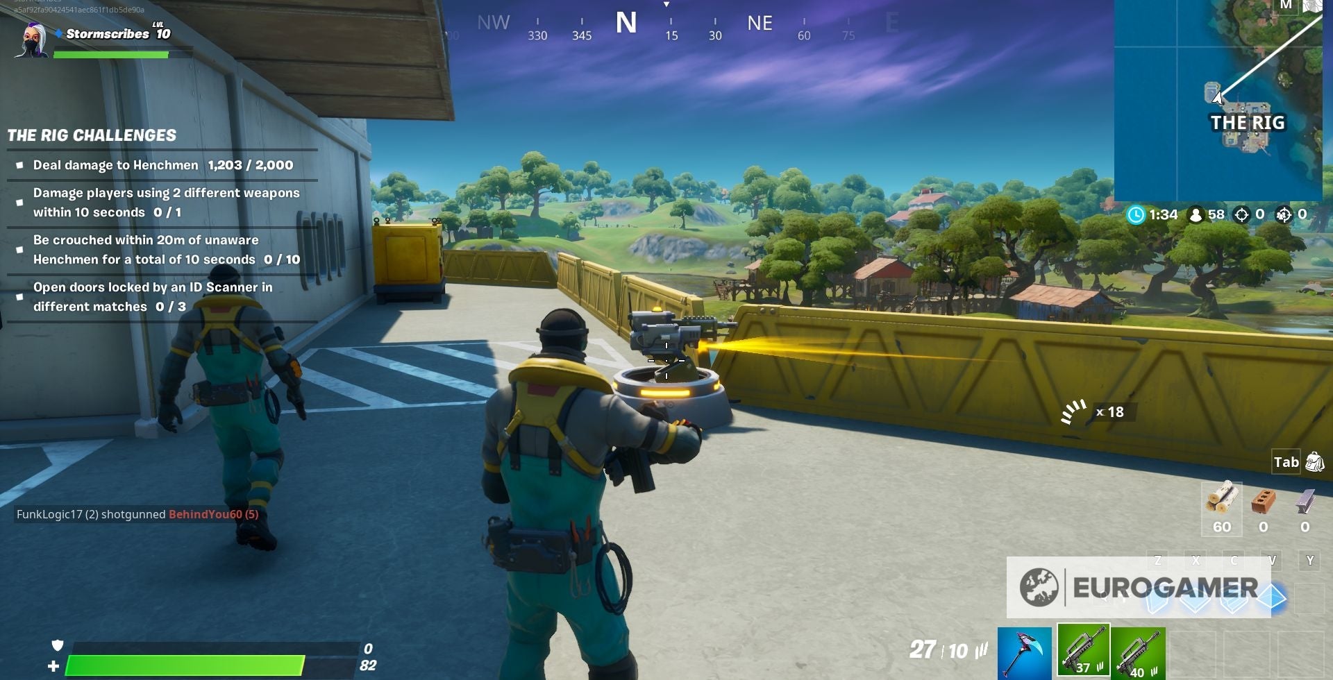 Fortnite sentry cameras and sentry turrets, including locations ...