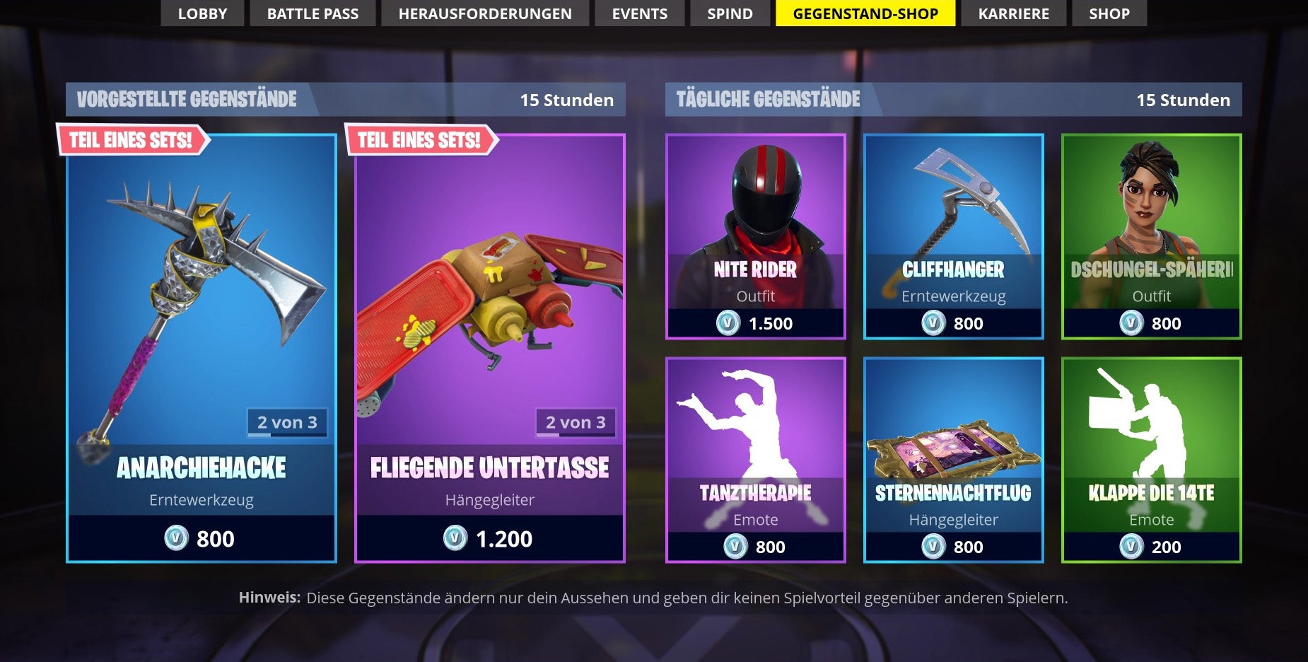 Fortnite Shop 23.10. - Heute im Angebot: Powerchord und Beefboss mit ...