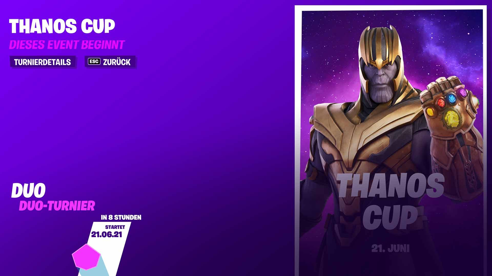 Fortnite: Thanos Cup - Heute Thanos Skin und Handschuh gewinnen ...