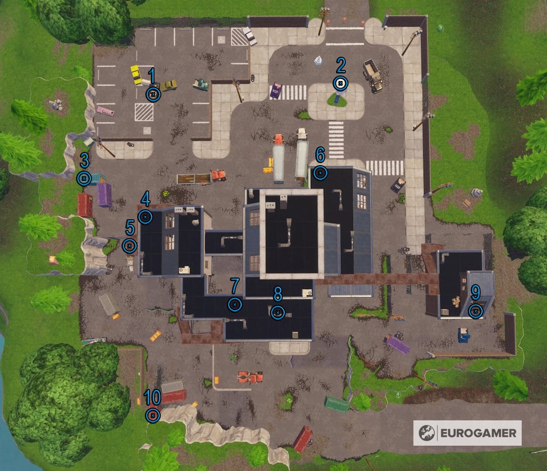 Fortnite: Truhen bei Flush Factory - Karte mit allen Fundorten ...