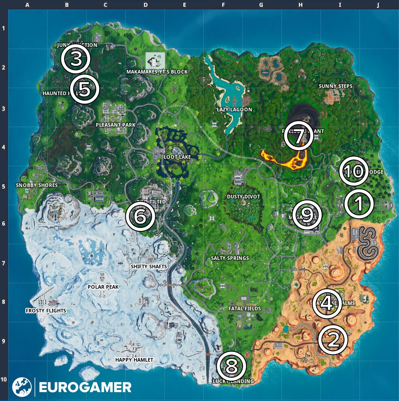 Fortnite Utopia secret Battle Star locations from each loading screen ...