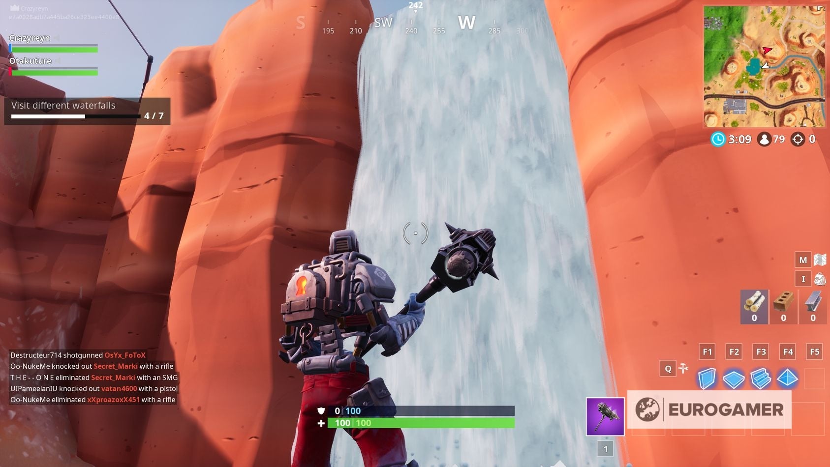 Fortnite waterfall locations explained | Eurogamer.net