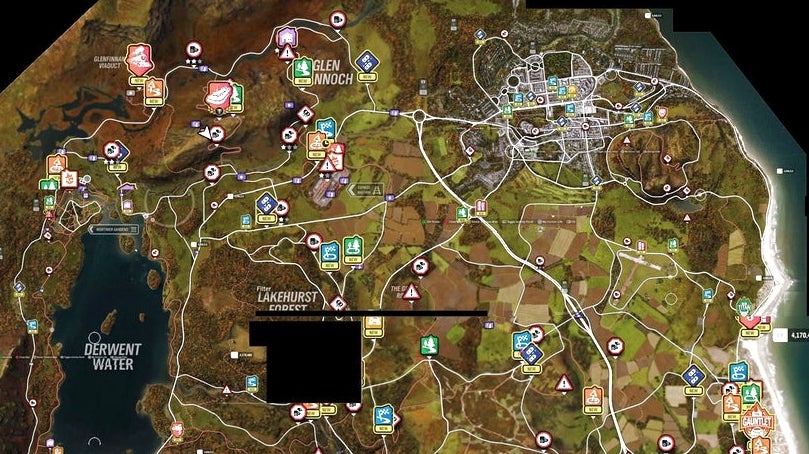 Forza Horizon 4 - mapa odtworzona przez internautów | Eurogamer.pl