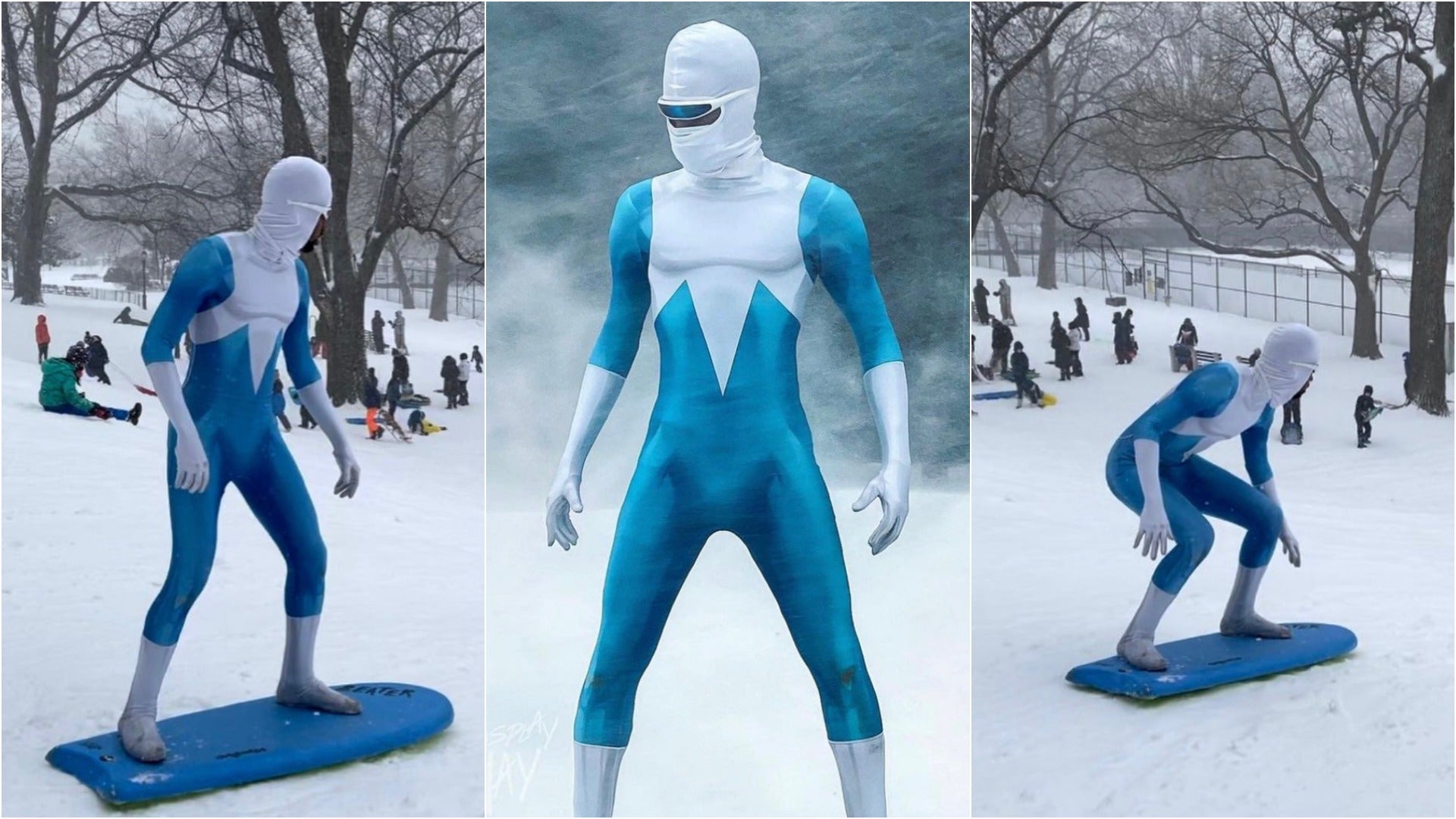 Frozone to Frozen: cosplayer rocks Elsa cosplay amid snowstorms | Popverse