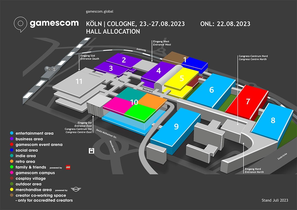 gamescom 2023: Alle Hallen - Was gibt es in welcher Halle zu sehen? | Eurogamer.de