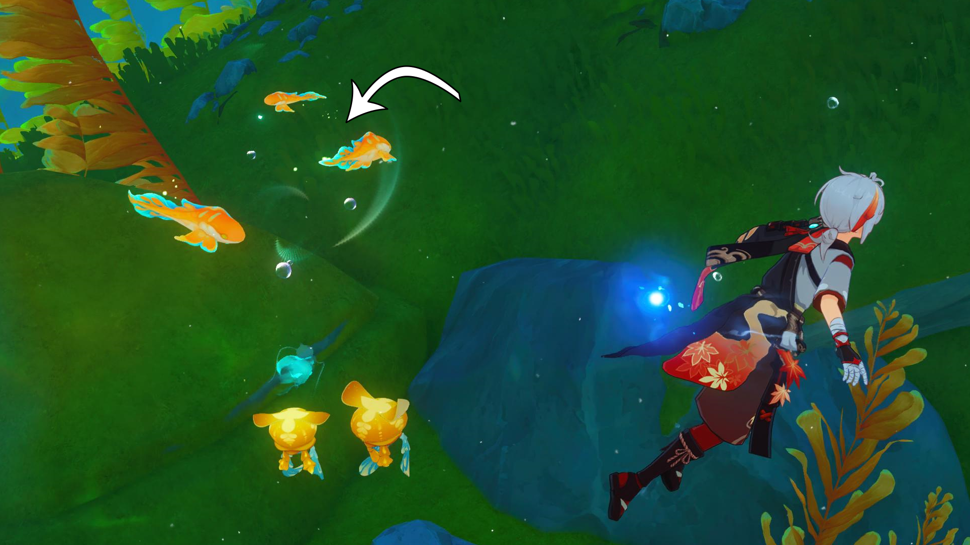 Genshin Impact Swimming and Diving, including diving spots, underwater ...