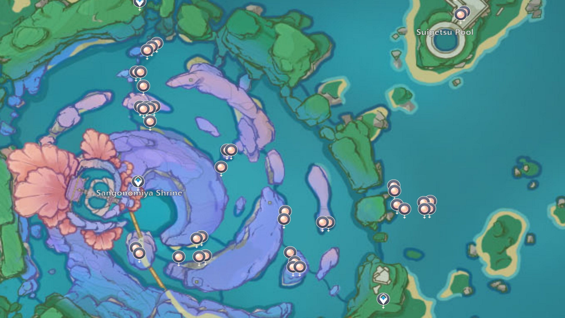 Genshin Impact Sango Pearl locations and best Sango Pearl farm route ...