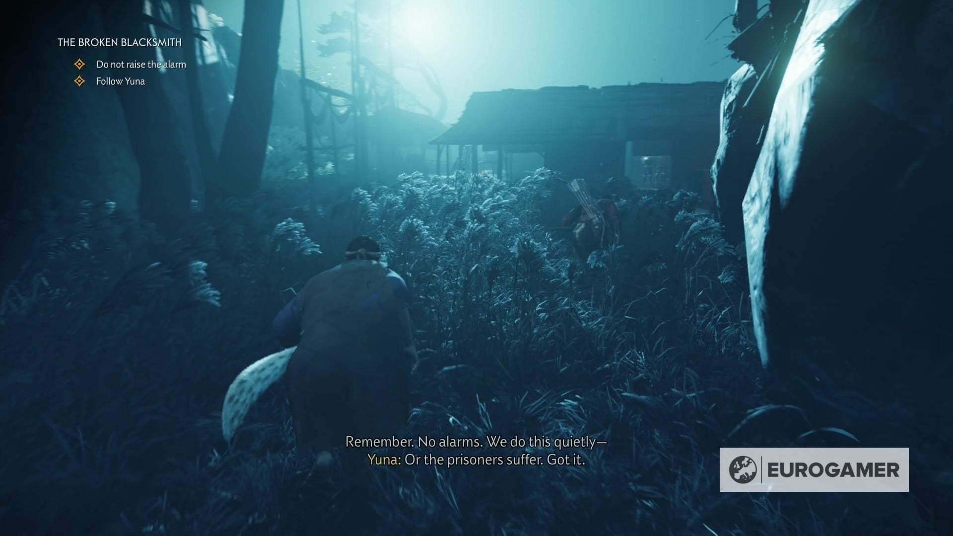 Ghost of Tsushima - The Broken Blacksmith: how to sneak through Azamo ...