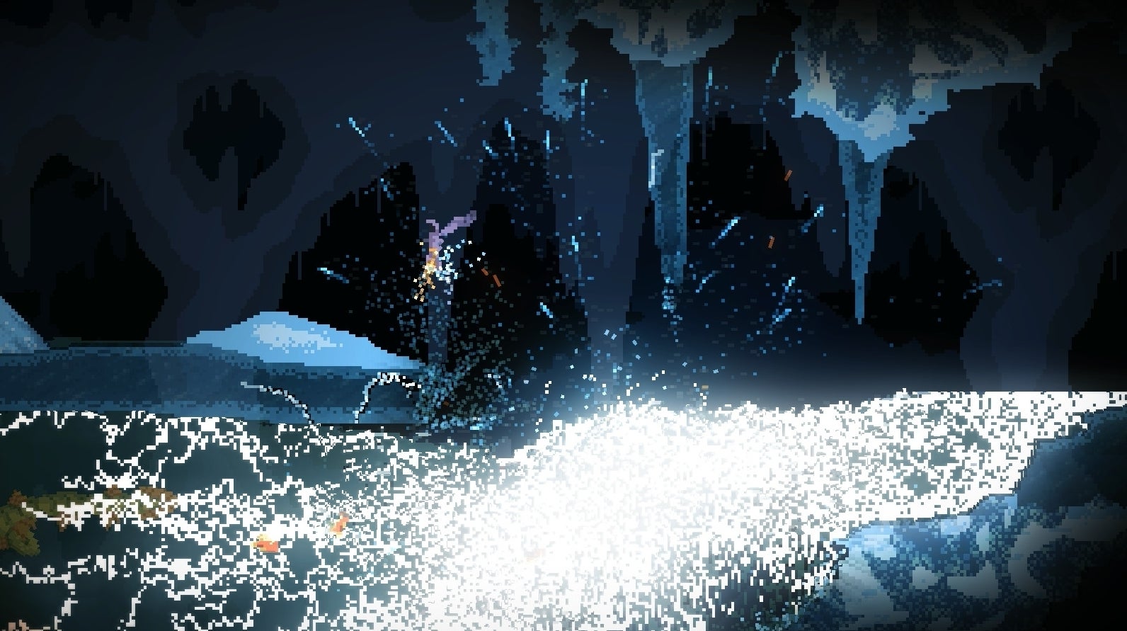 Glorious pixel physics rule in Noita | Eurogamer.net