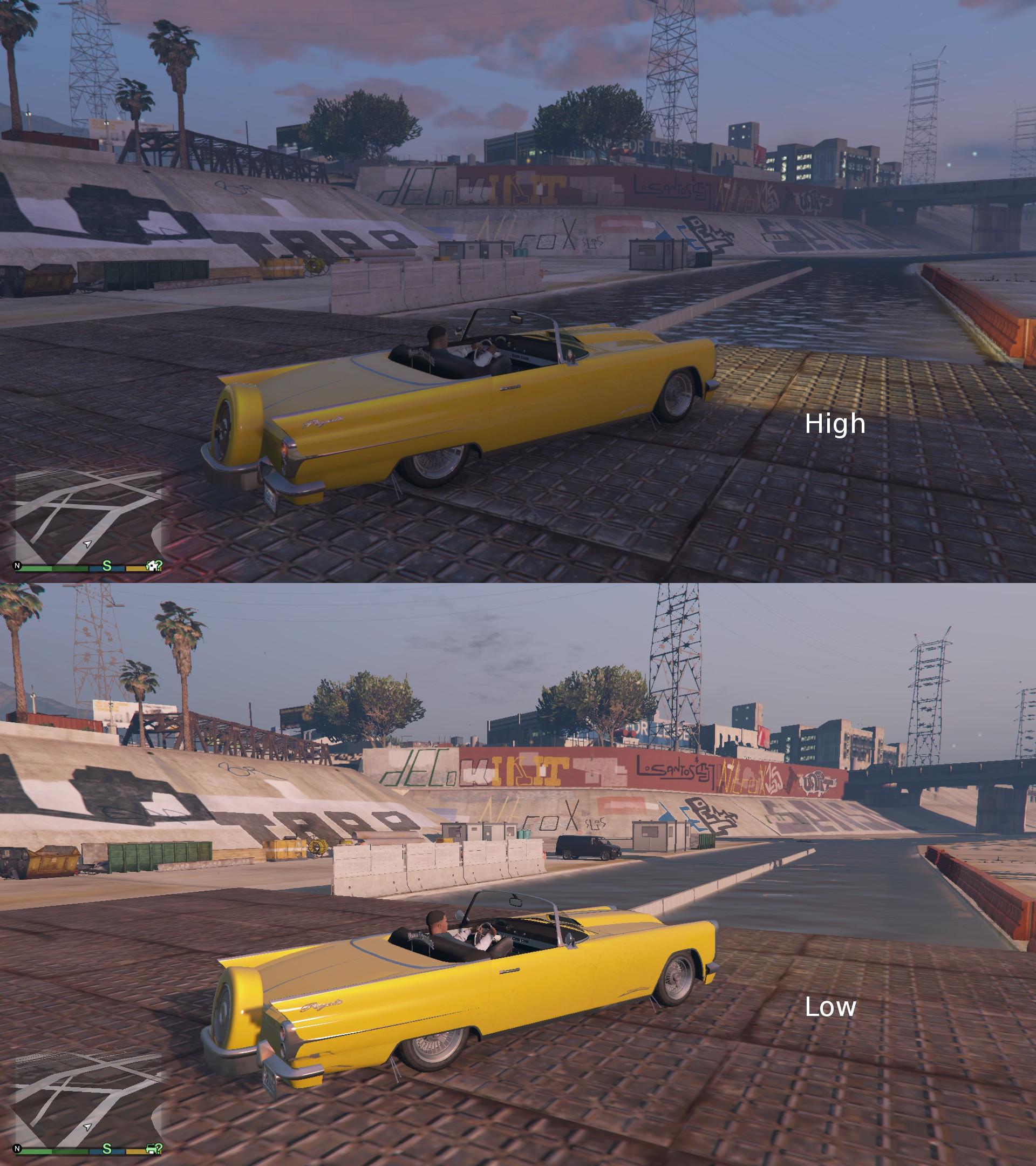 GTA 5 PC high and low settings comparison may result in feelings of ...