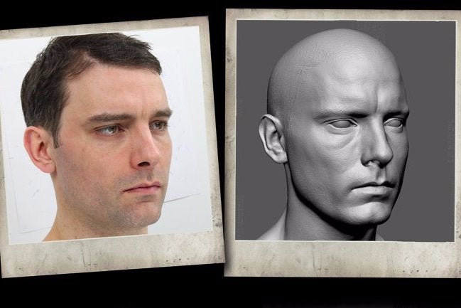 Human Male Face Reference