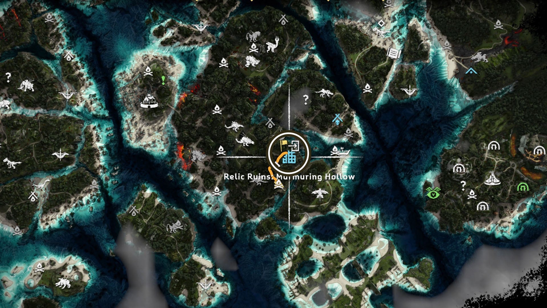 Horizon Forbidden West Burning Shores Murmuring Hollow Relic Ruins ...