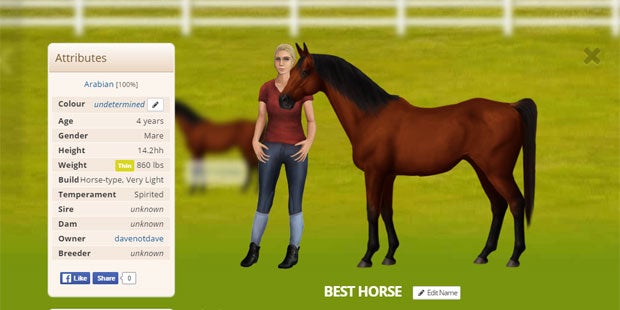 Horse World Online: browser breeding | Rock Paper Shotgun