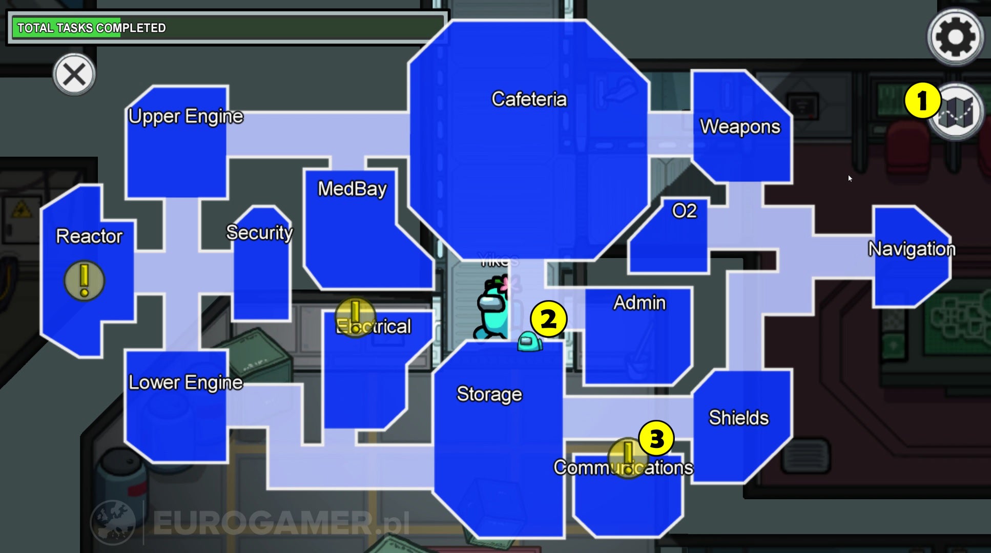 Among Us - jak używać mapy | Eurogamer.pl