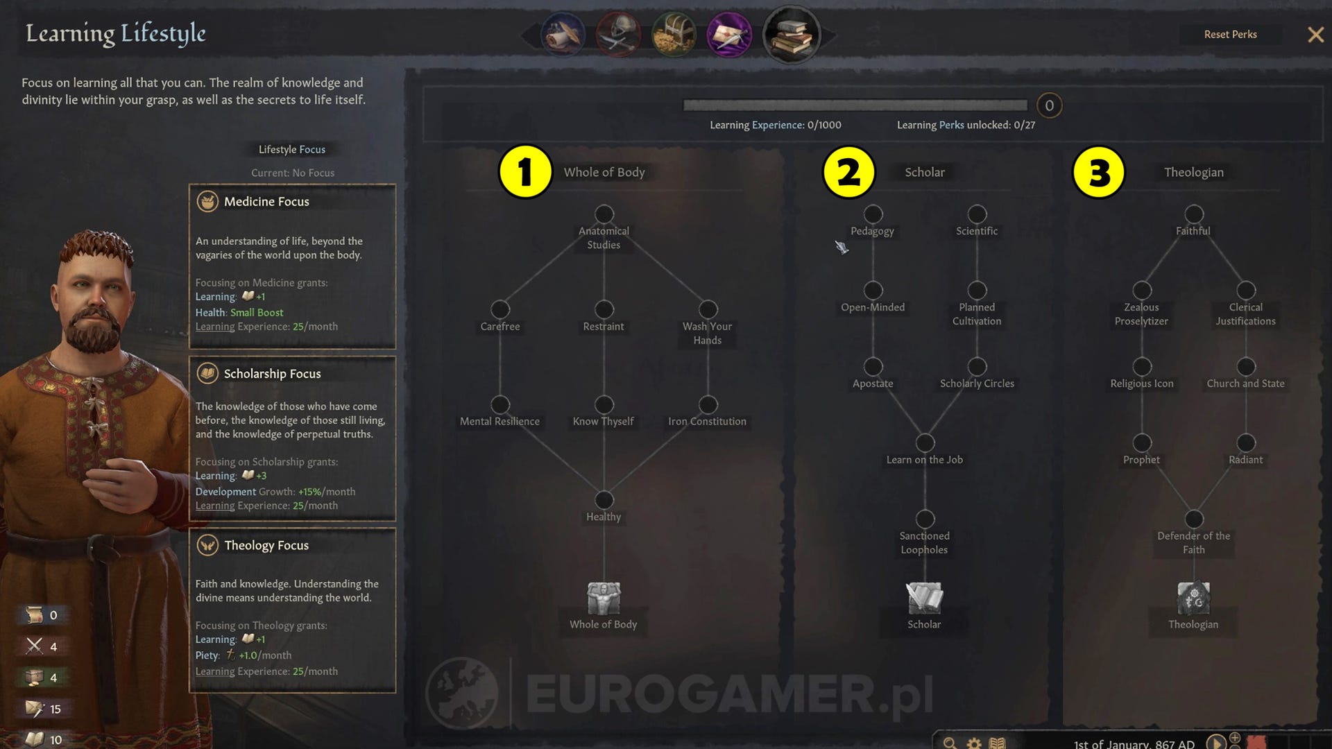 Crusader Kings 3 - lifestyle: Learning | Eurogamer.pl Crusader Kings 3 - lifestyle: Learning | Eurogamer.pl