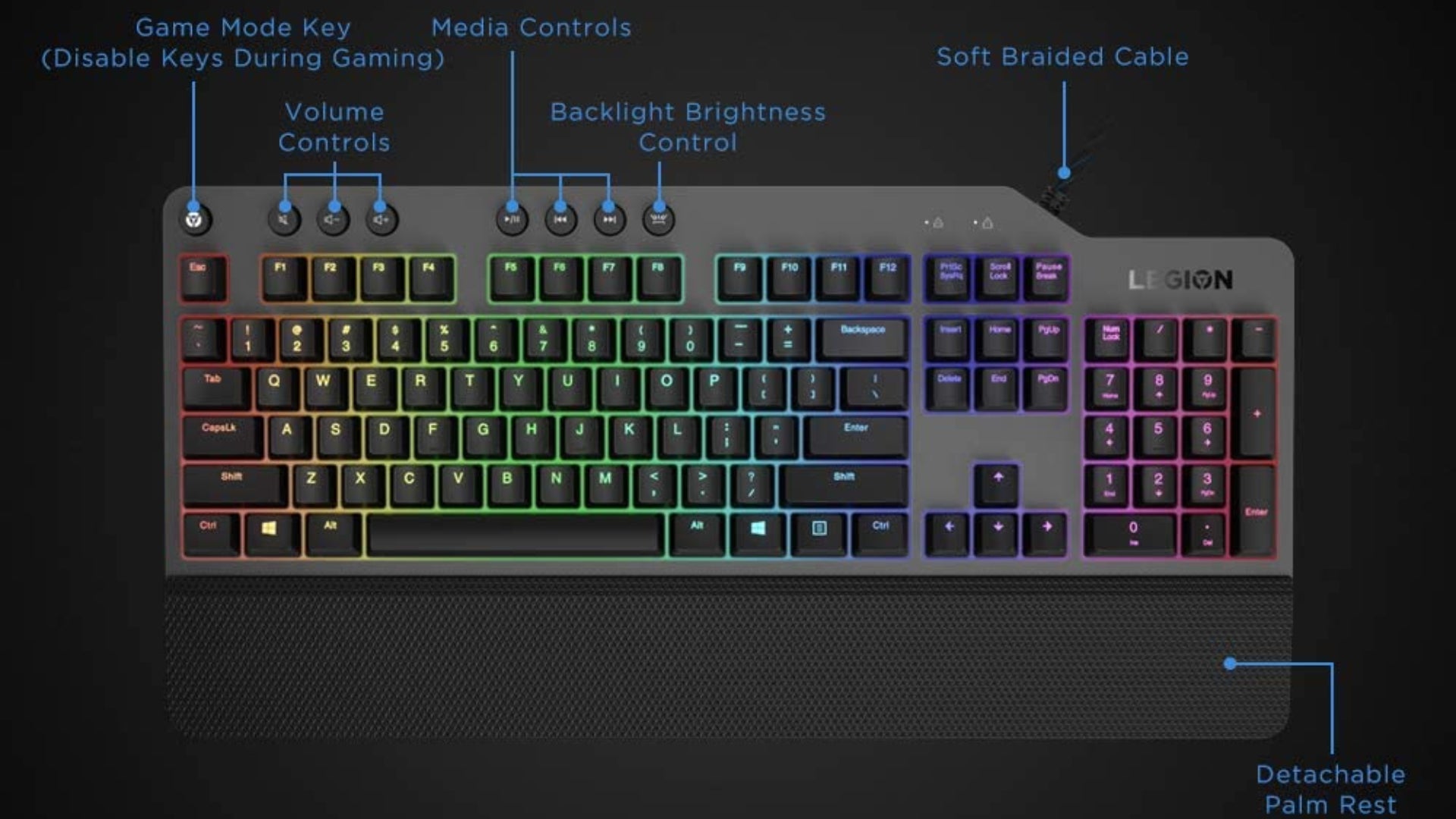 Get the Lenovo Legion K500 mechanical gaming keyboard for half price ...