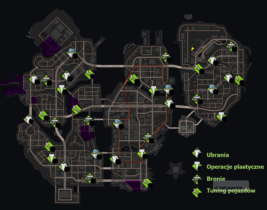 Saints Row 4 - Poradnik - Mapy do gry: Sklepy i znajdźki. | Eurogamer.pl