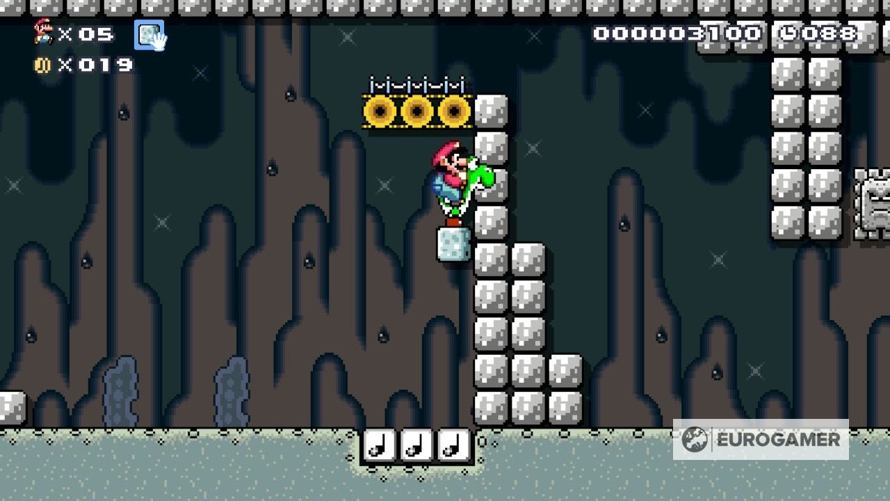 Mario Maker 2 Buried Stones solution: How to get the Stone and carry it ...