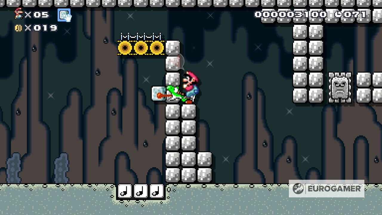 Mario Maker 2 Buried Stones solution: How to get the Stone and carry it ...