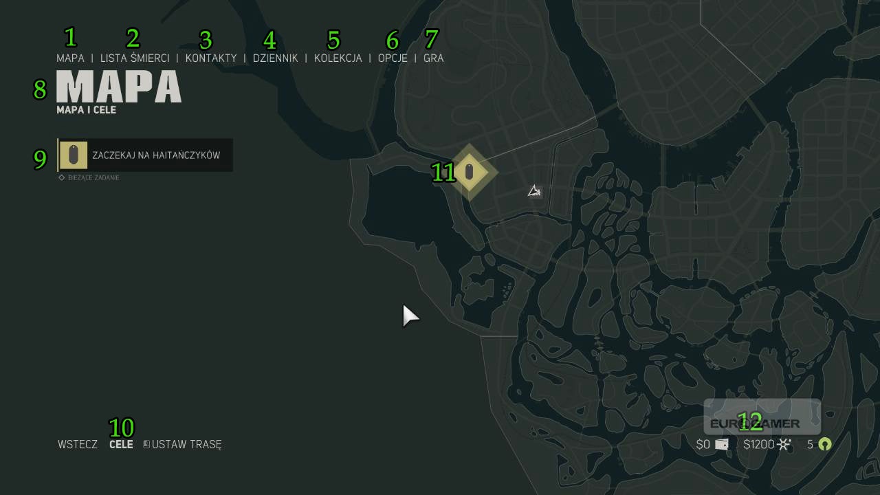 Mafia 3 - menu: mapa, cele, kontakty, dziennik i inne | Eurogamer.pl
