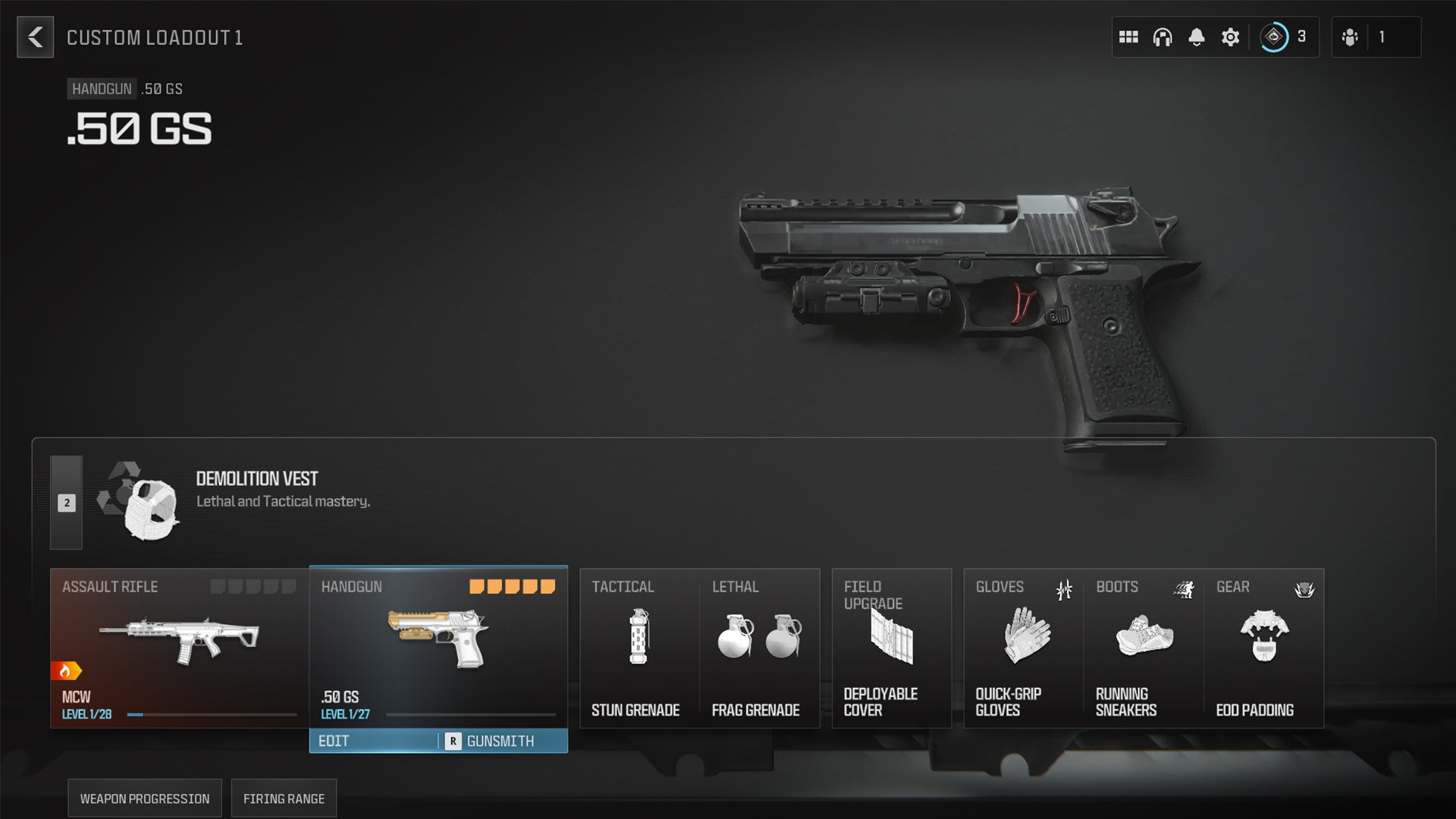 Best MW3 .50 GS loadout and class setup | Rock Paper Shotgun