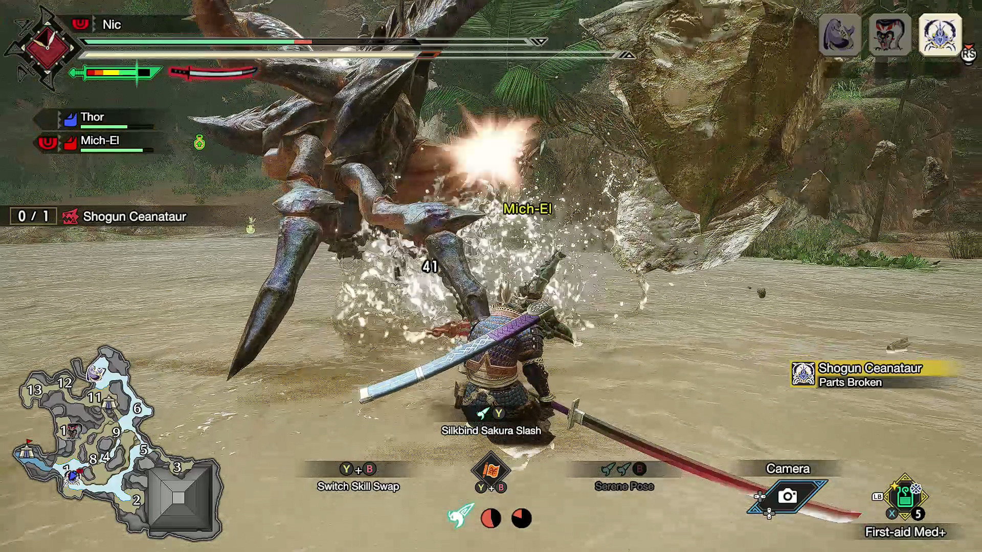 Monster Hunter Rise Sunbreak Shogun Ceanataur strategy, weakness, and ...