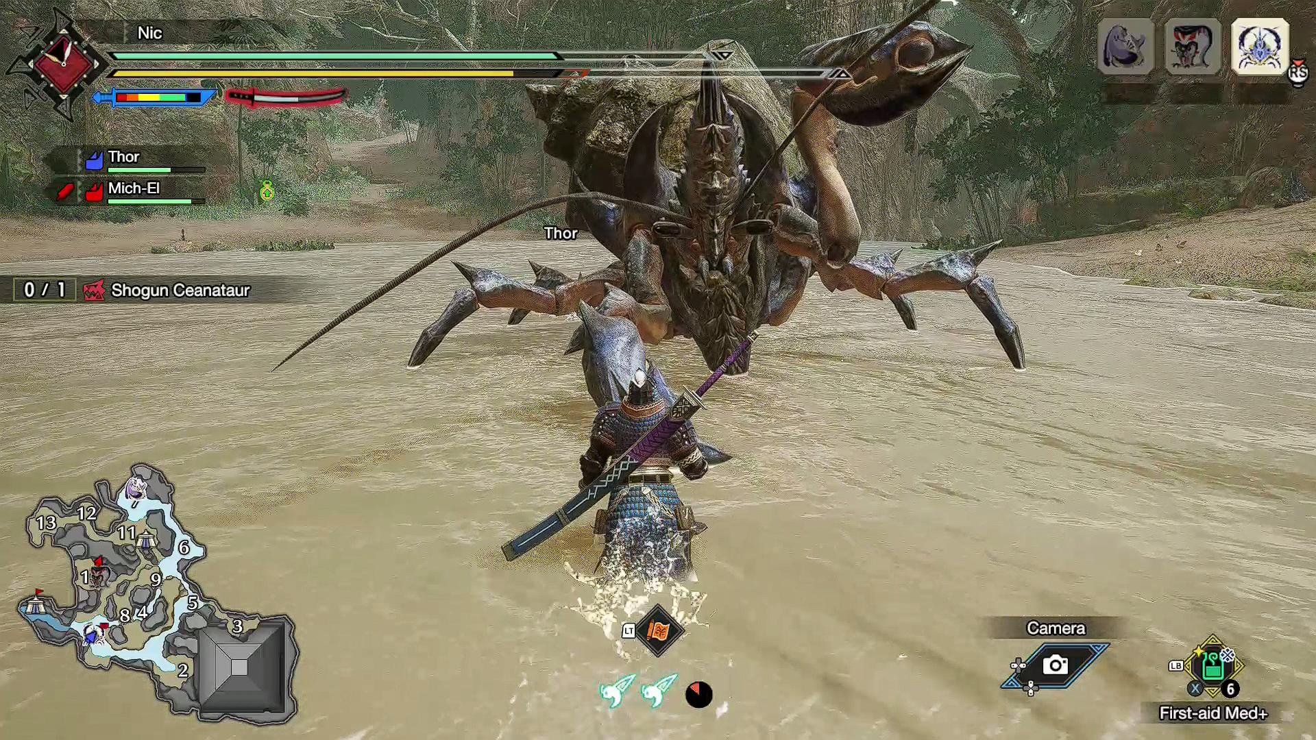 Monster Hunter Rise Sunbreak Shogun Ceanataur strategy, weakness, and ...