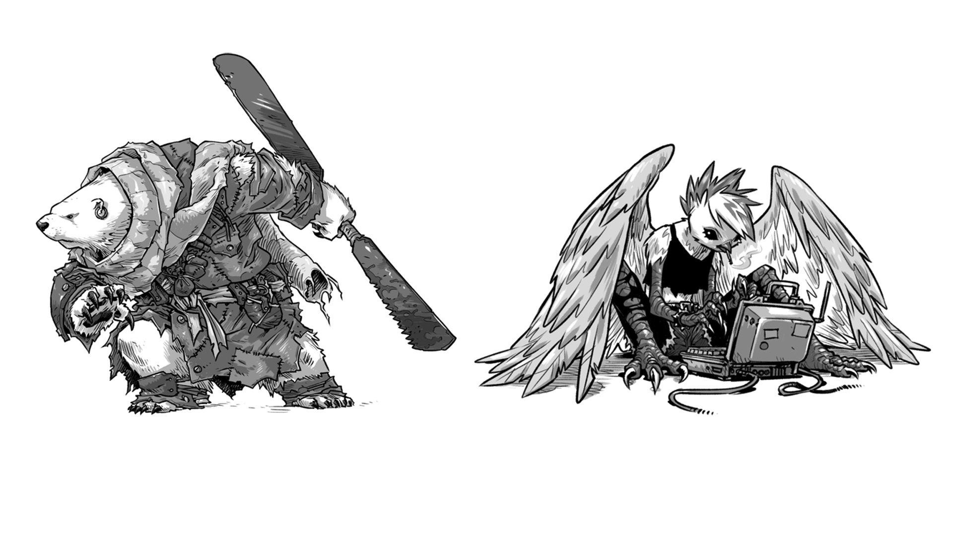 Mutant Animal Drawings