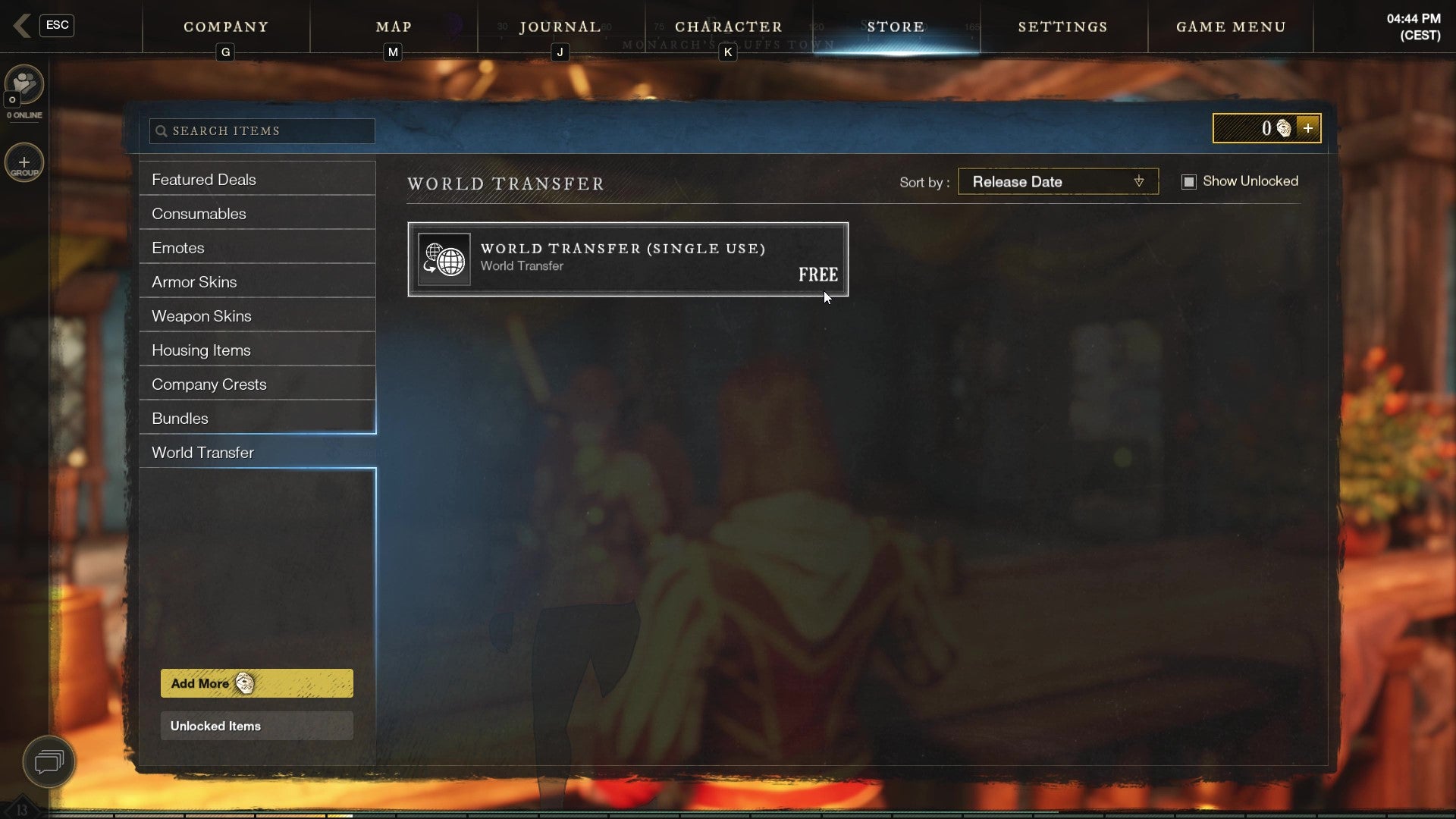 New World: how to transfer servers | Rock Paper Shotgun