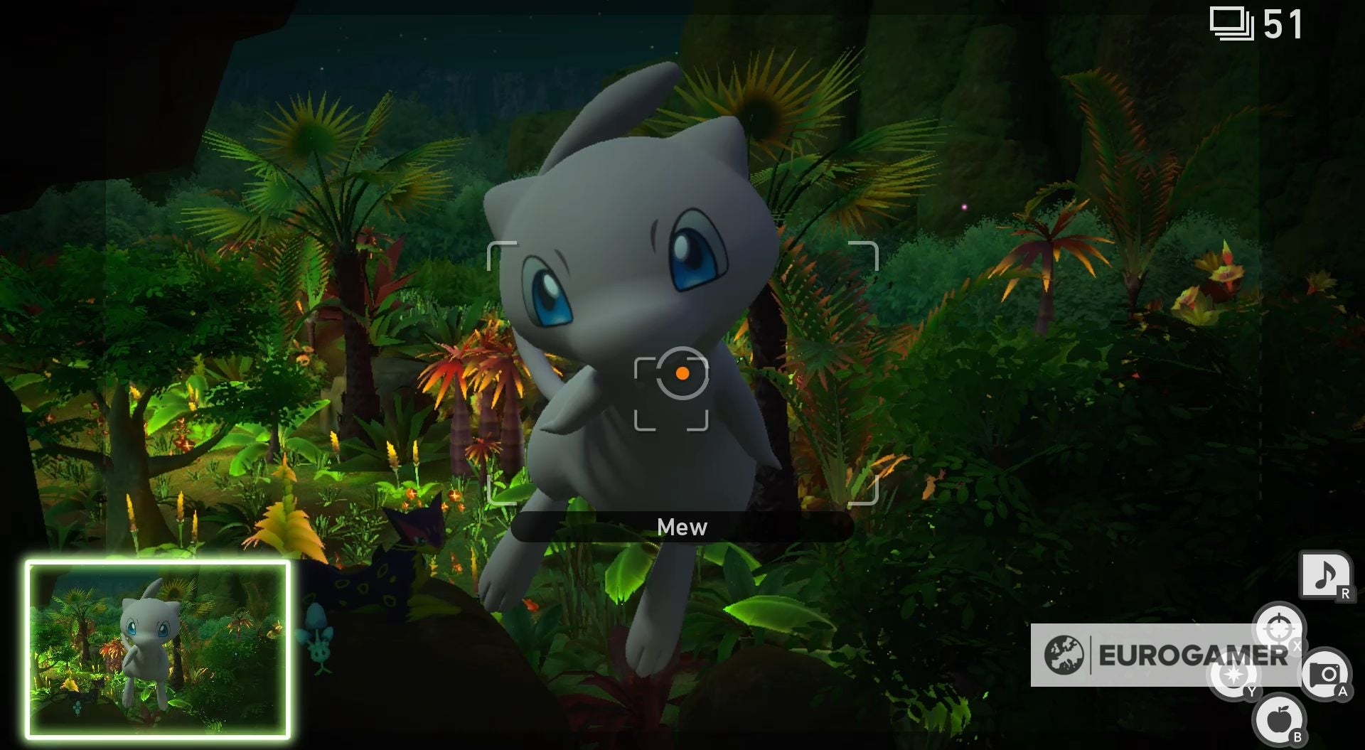 New Pokémon Snap - Mew locations in the Jungle Day and Night courses ...