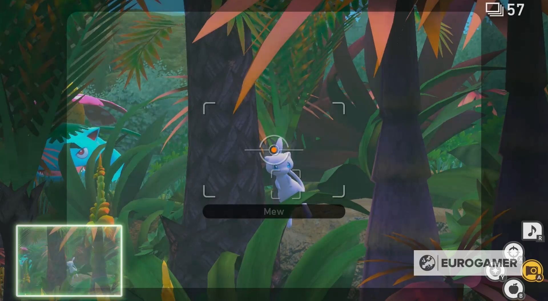 New Pokémon Snap - Mew locations in the Jungle Day and Night courses ...