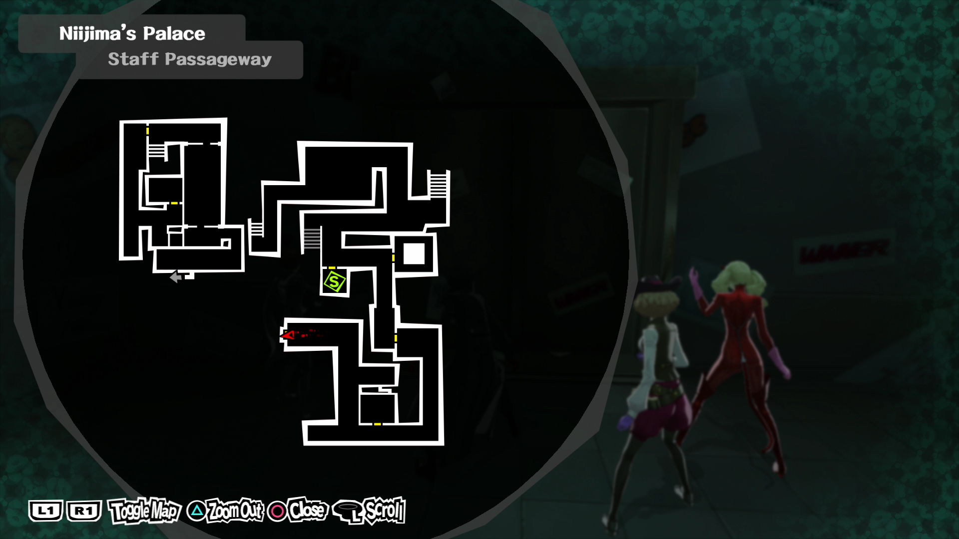 Persona 5: Niijima Palace - Members Floor, House of Darkness Maze ...