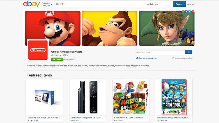 Nintendo opens official eBay store | VG247